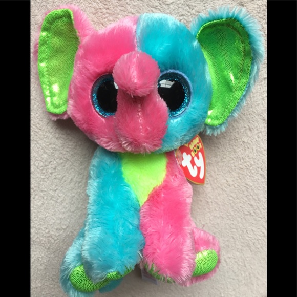 Ty Beanie Boo | Other | Ty Beanie Boo Elephants Peanut Elfie Key Clip ...